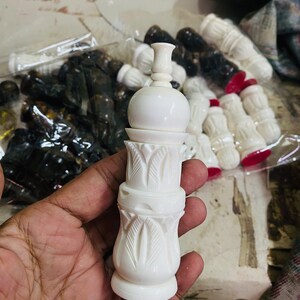 Chess Set, Camel Bones , Hand Graved . - Etsy