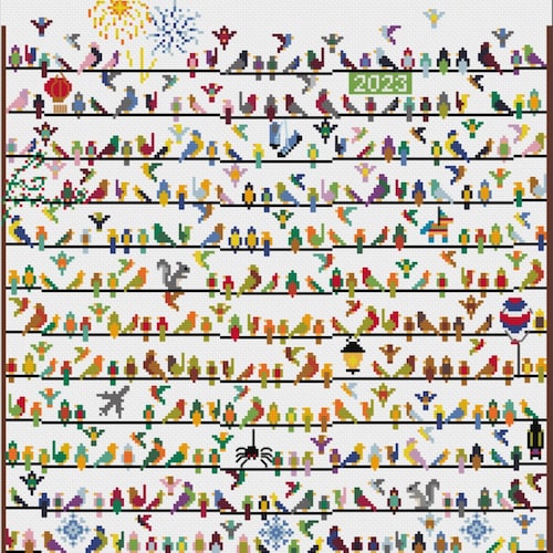 Temperature Tree Cross Stitch Pattern PDF INSTANT DOWNLOAD - Etsy New ...