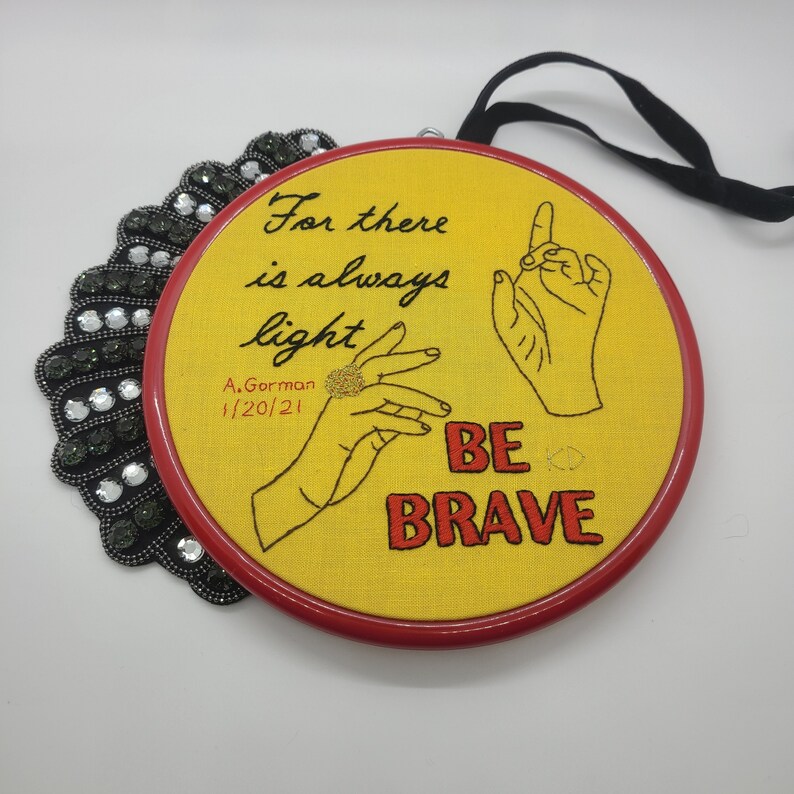 Be Brave Embroidery Pattern PDF INSTANT DOWNLOAD - Etsy