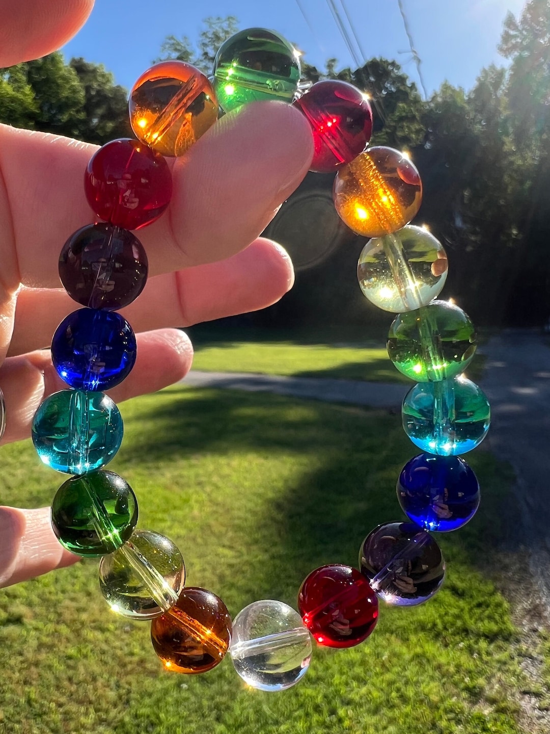 Andara Crystals Bead Bracelet 7 Chakra Colors With Akackic Records ...