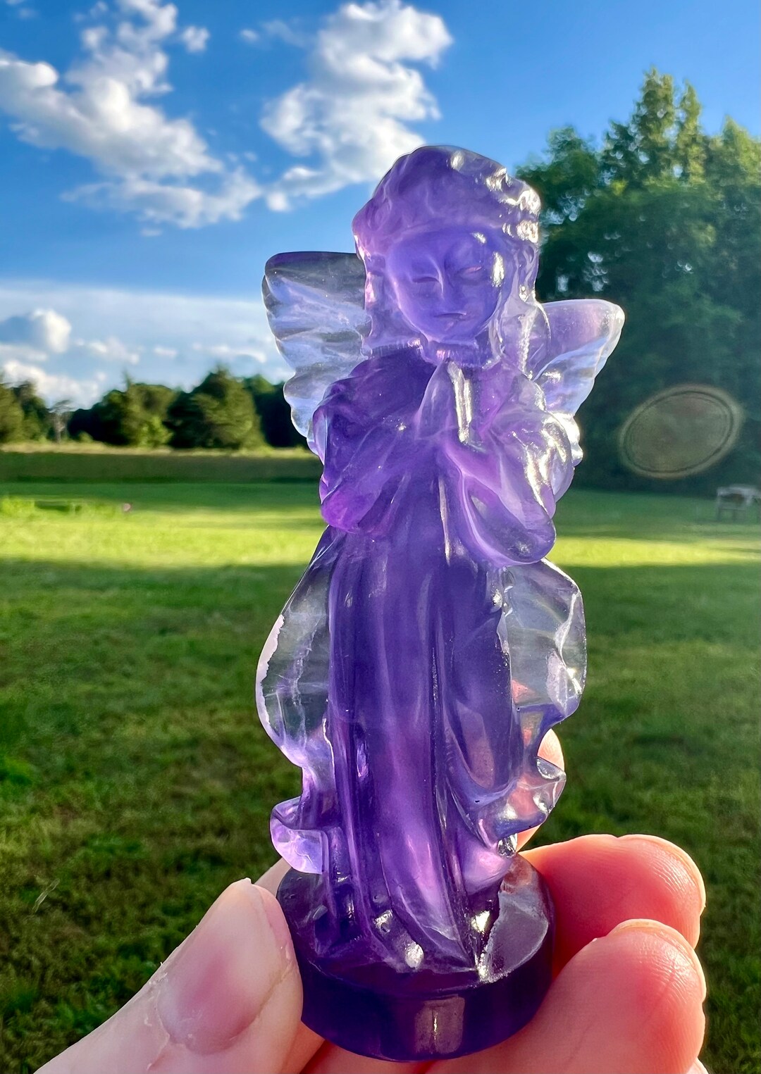 Andara Crystal Angel Third Eye Awakening-cleanse Andaras purple Andara ...