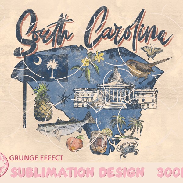 South Carolina Print - Etsy