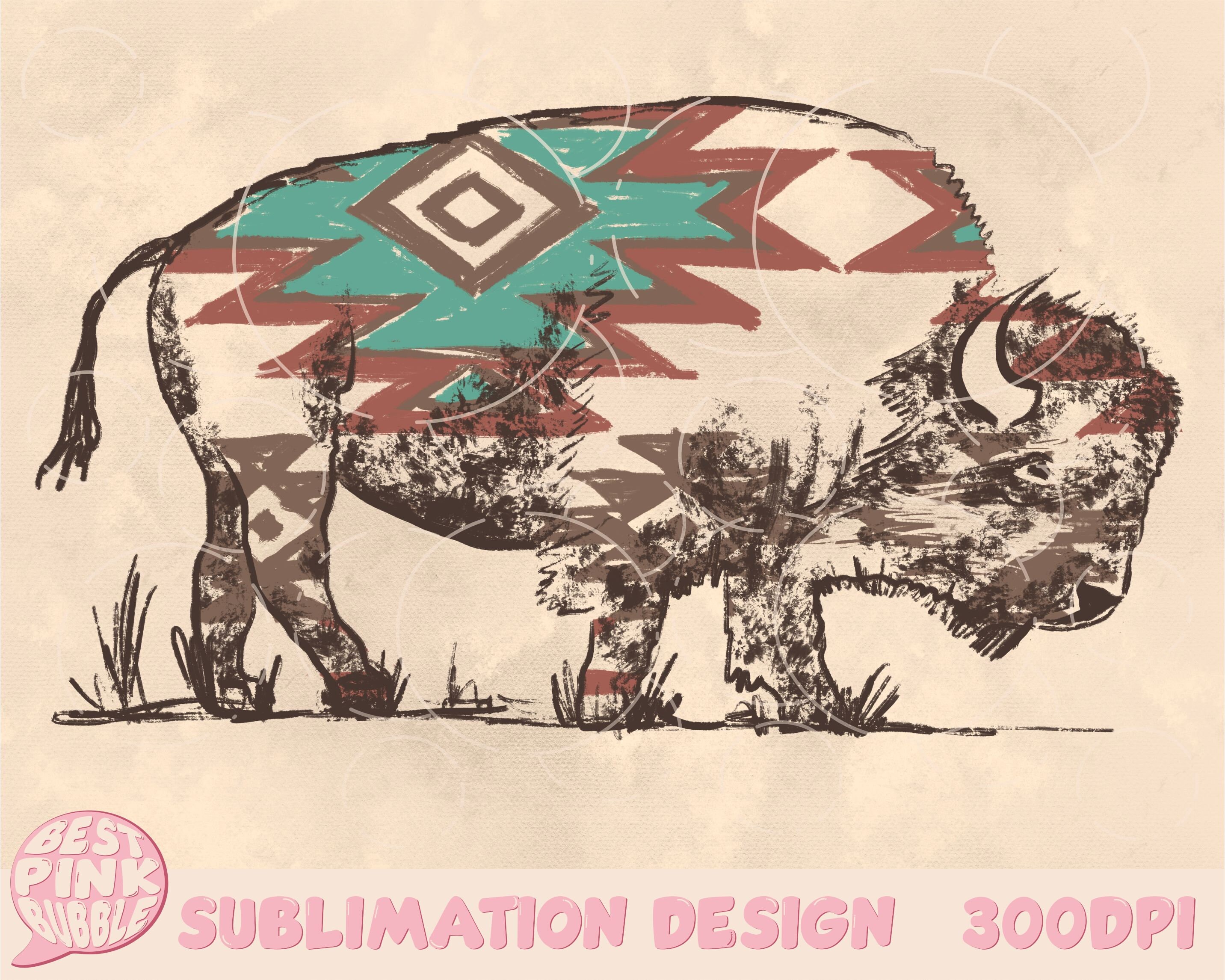 Buffalo PNG Aztec Png Bison PNG Western PNG Vintage Rodeo - Etsy Australia
