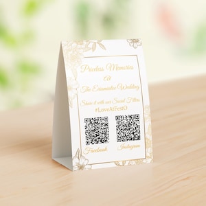 Digital QR Code 4x6 Table Frame Design, Checkout the Snapchat Filter ...