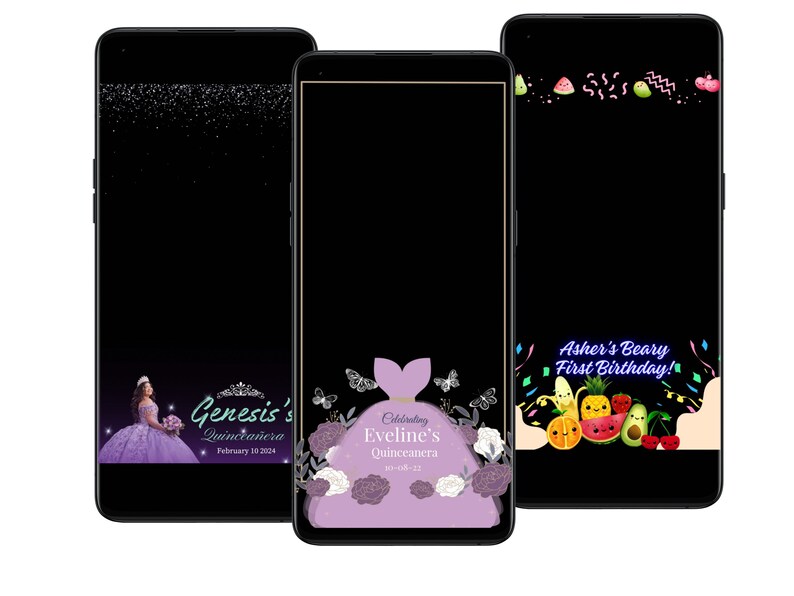 Custom Birthday Snapchat Filter: Personalized Snapchat Lens Birthday ...