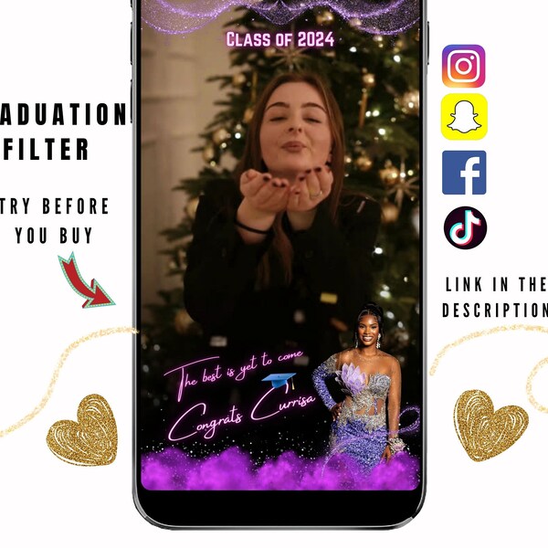 Graduation Geofilter - Etsy