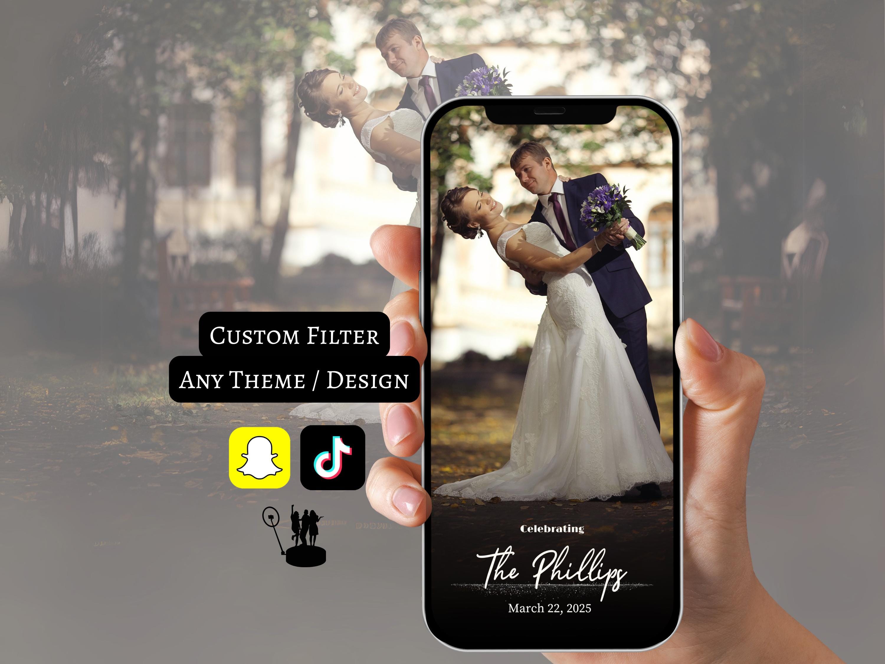 How to create your own snapchat filter for wedding | Beachweddingtips.com