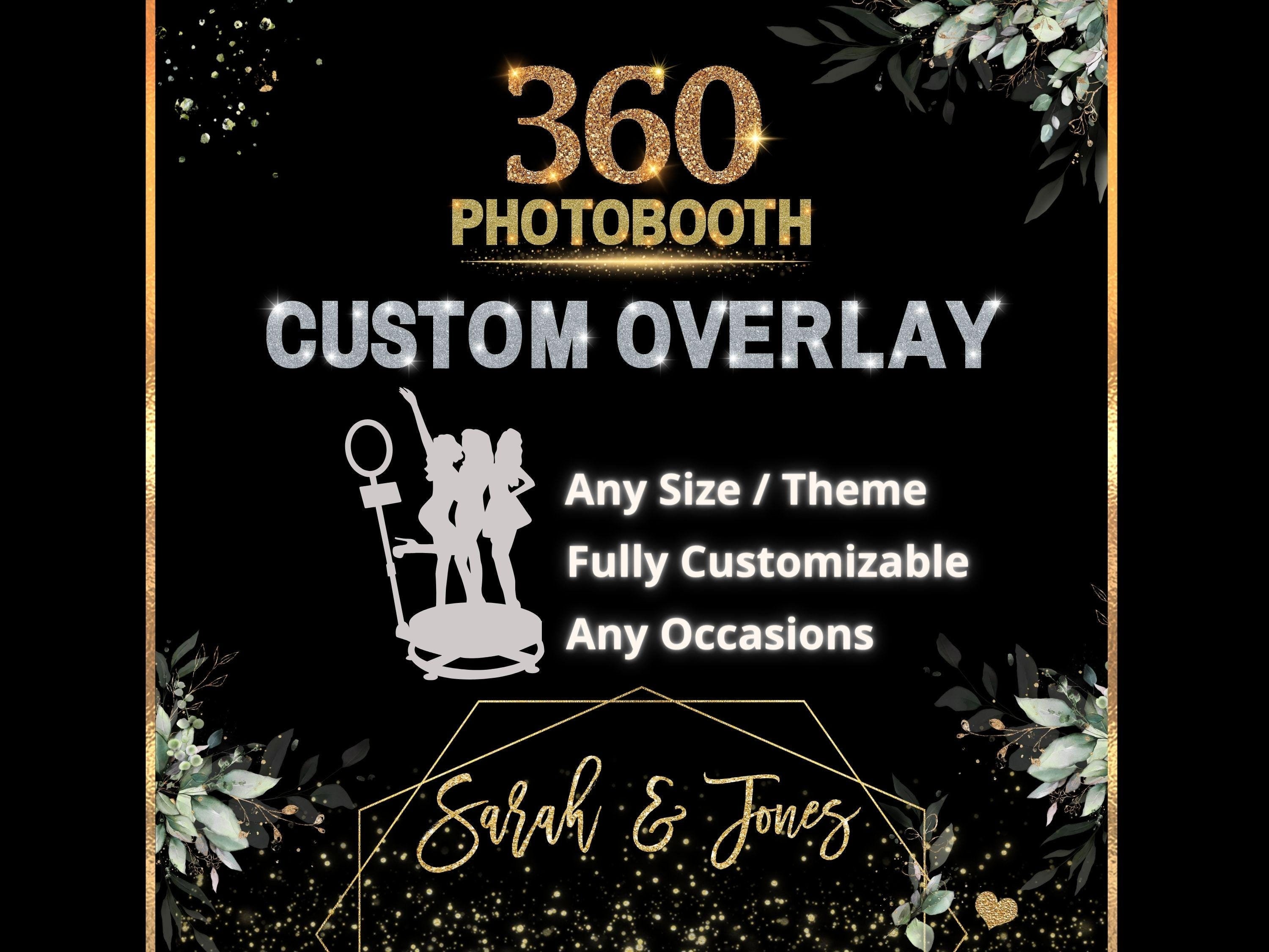 Custom Photobooth Overlay: Personalized 360 Photo Booth Overlay ...