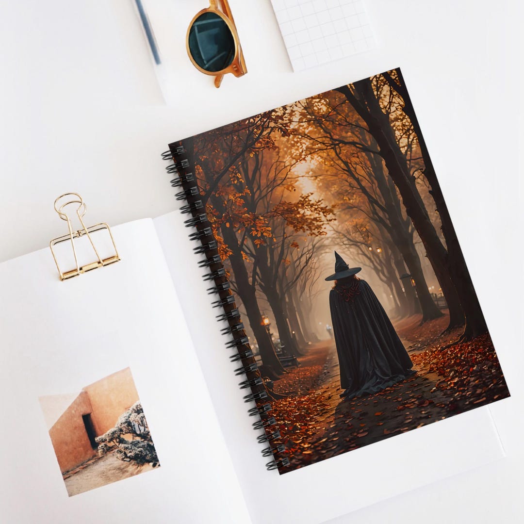 Witches Wonder Spiral Notebook Journal Enchantress in A Forest Notebook ...