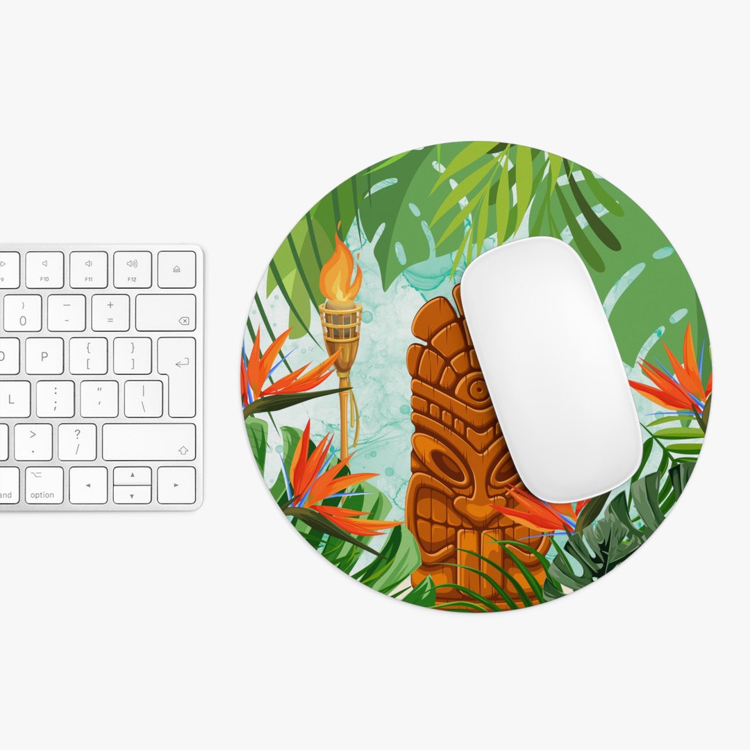 Tiki Totem Mouse Pad - Luau Mouse Pad - Tiki Torch Mouse Pad - Totem ...