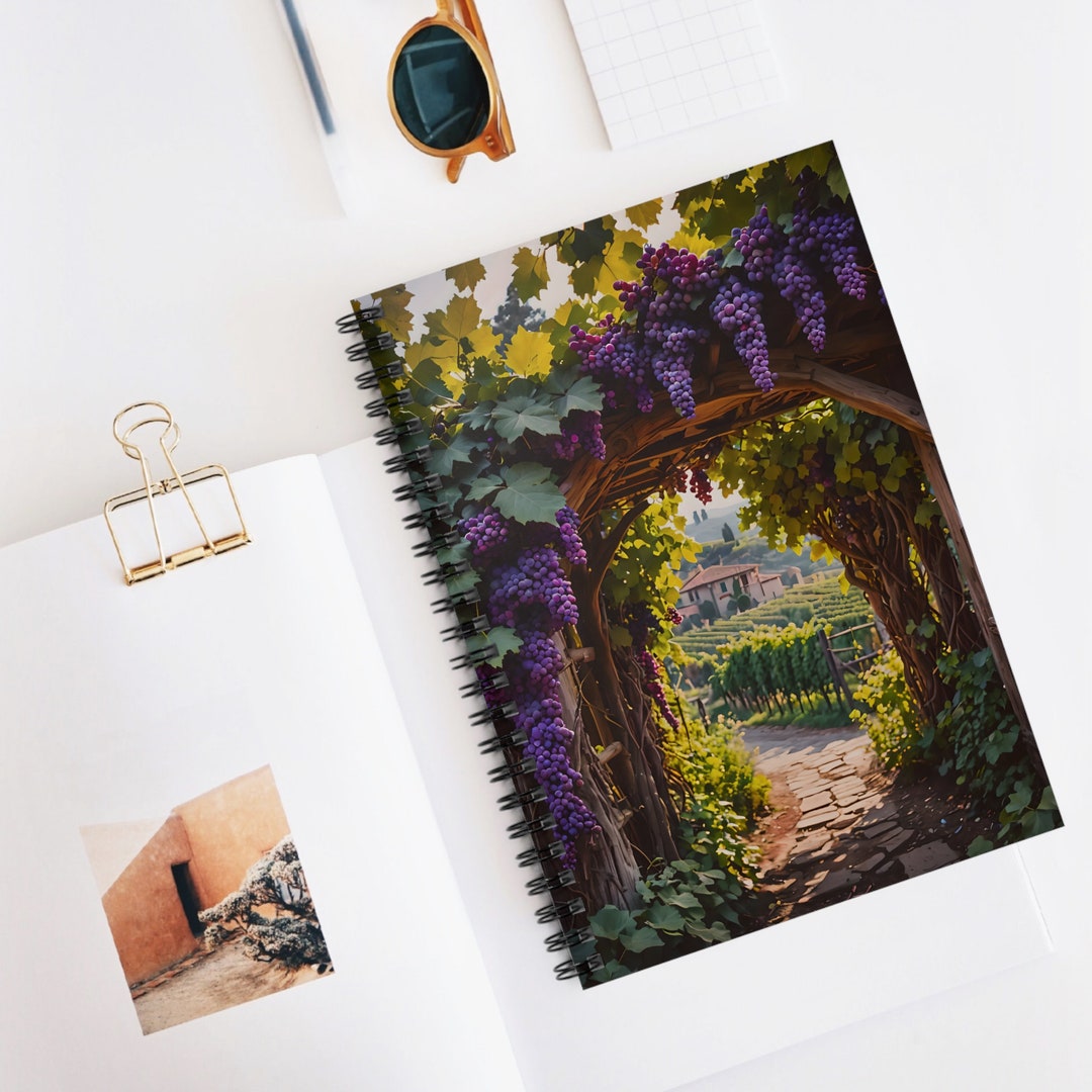 Fruitful Vineyard Landscape Journal Notebook - Vineyard Farm Journal ...