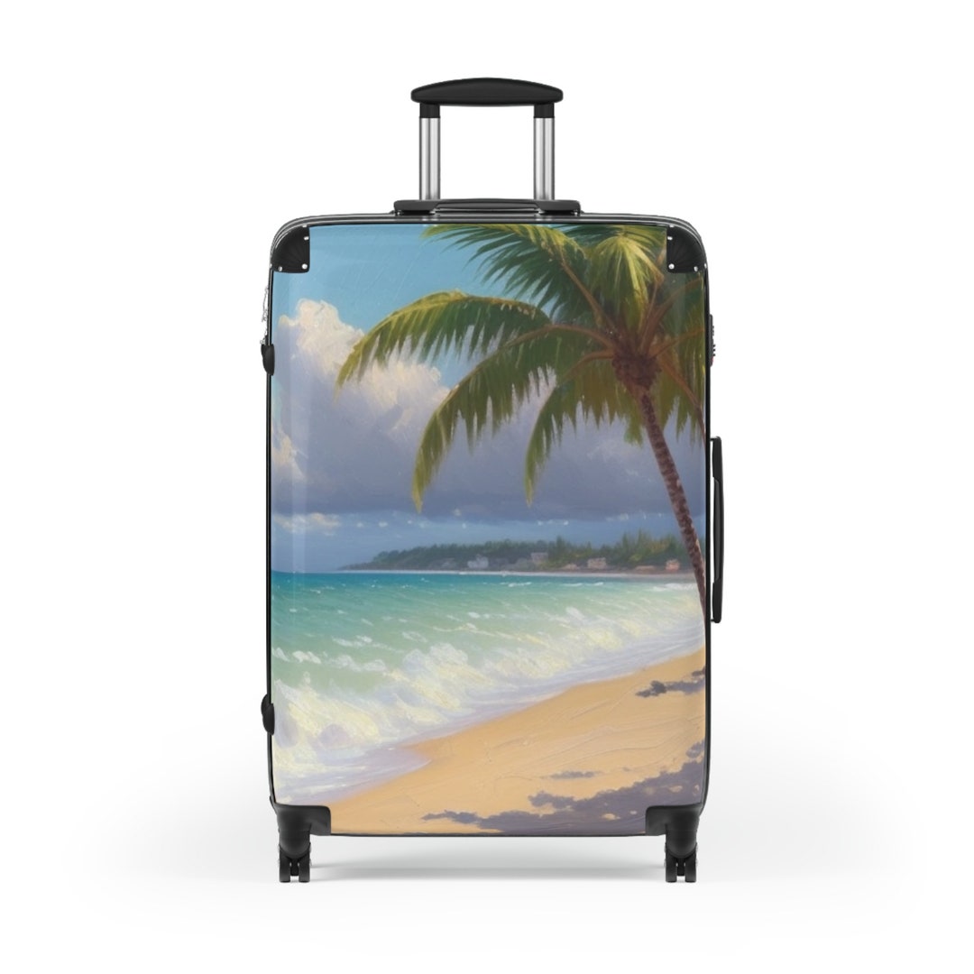 Beach Paradise Suitcase - Ocean View Paradise Suitcase - Paradise Palm ...