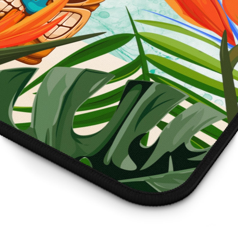 Tiki Totem Desk Mat Luau Desk Mat Tropical Desk Mat Paradise Desk Mat ...