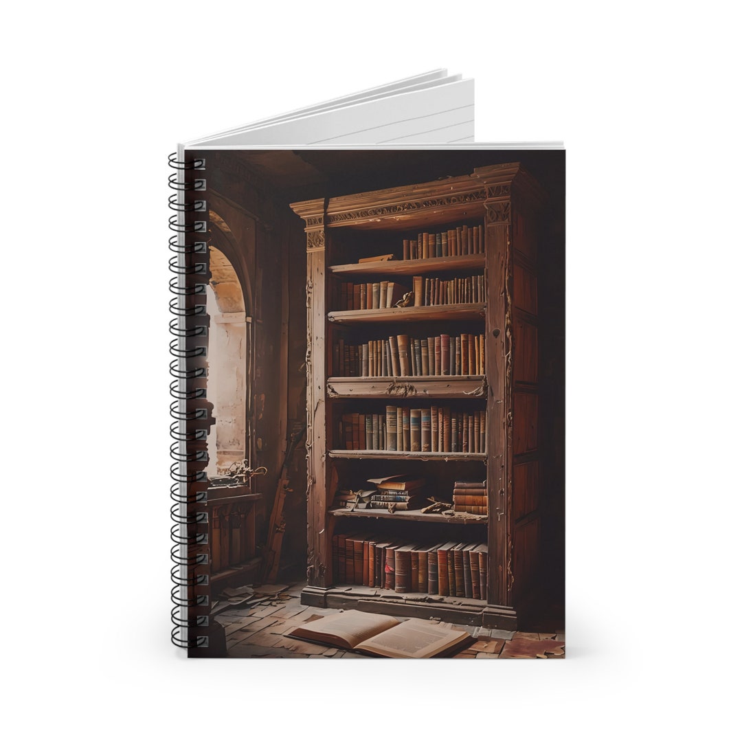 Shelf of Rare Book Collection Journal Notebook - Vintage Books Journal ...