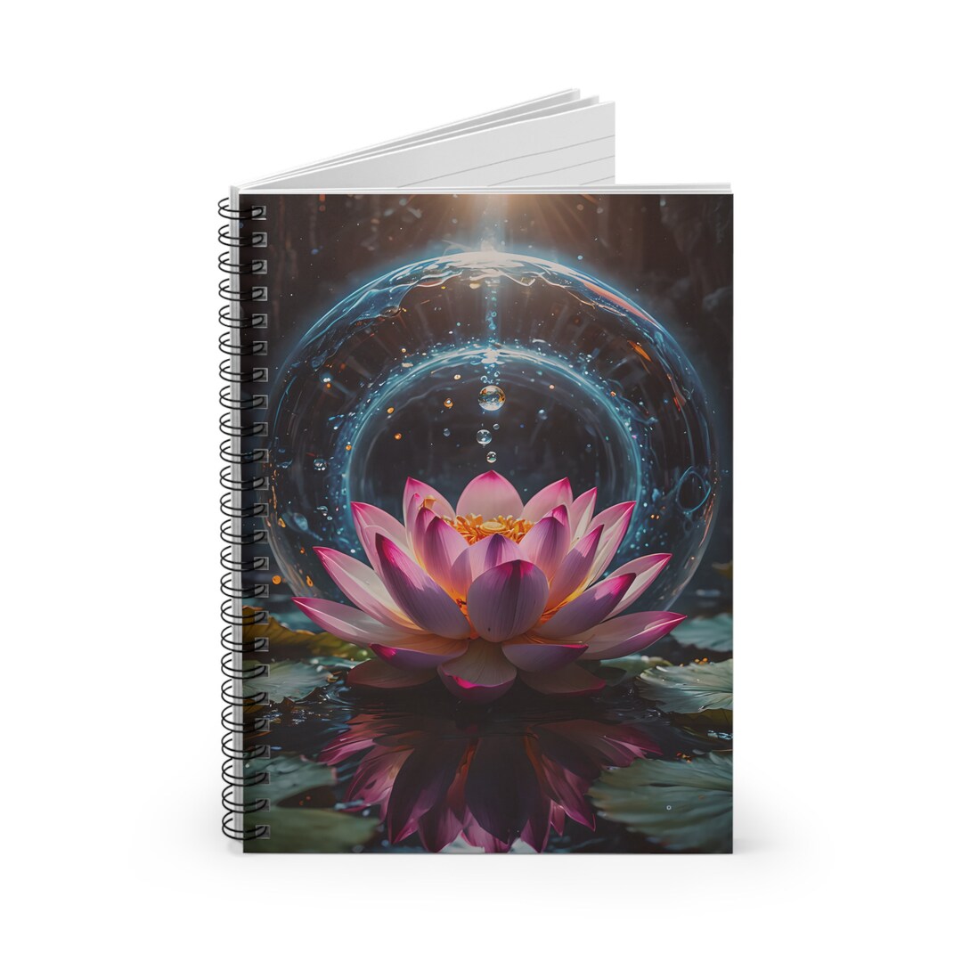 Tranquil Lotus Flower Balance Journal Notebook - Lotus Bloom Journal ...