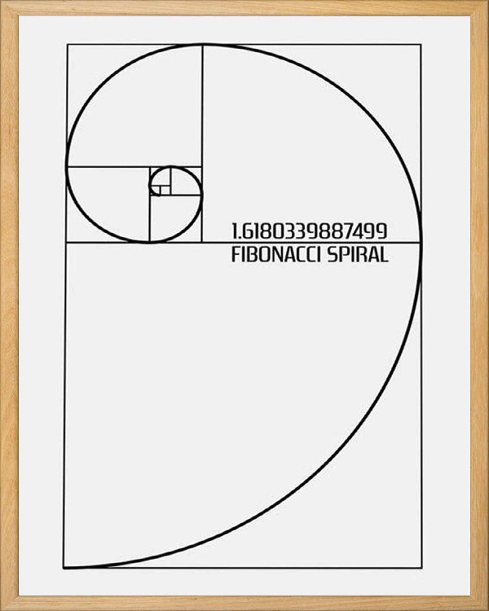 Fibonacci Spiral Golden Ratio Math DecorFibonacci | Etsy