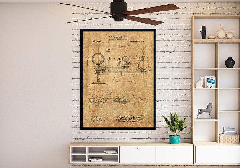Digital Prints Planetarium Patent Planetarium Poster Office Prints ...