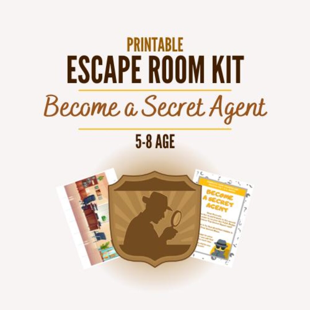 Escape Room at Home, Print & Play, Game Kit for Kids, Detective, Secret ...