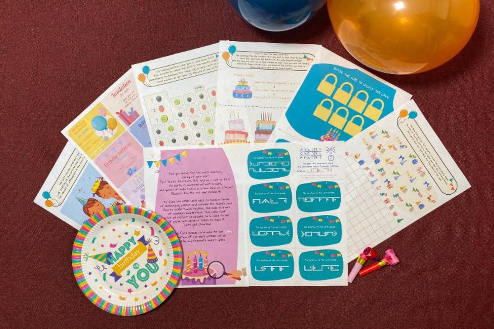 Kid-friendly Escape Room: Birthday Cake Mystery (printable PDF) - Etsy