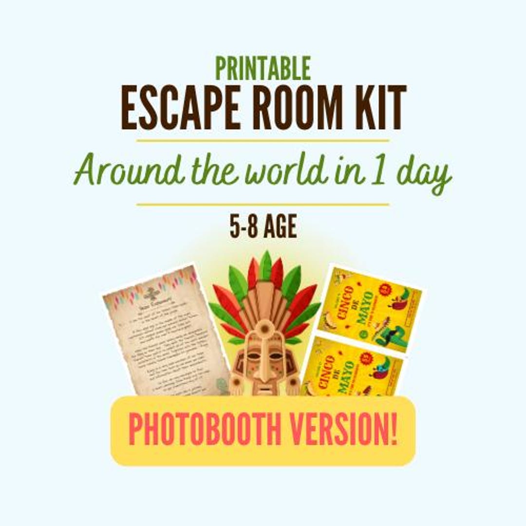 Printable Escape Room Kit, Party Edition, Escape Room for Kids, Print ...