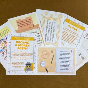 Kids Escape Room Game: Secret Agent Training, Printable PDF - Etsy