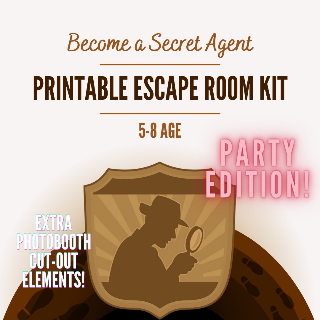 Printable Escape Room Kit for Kids Party Edition Print & Play Birthday ...