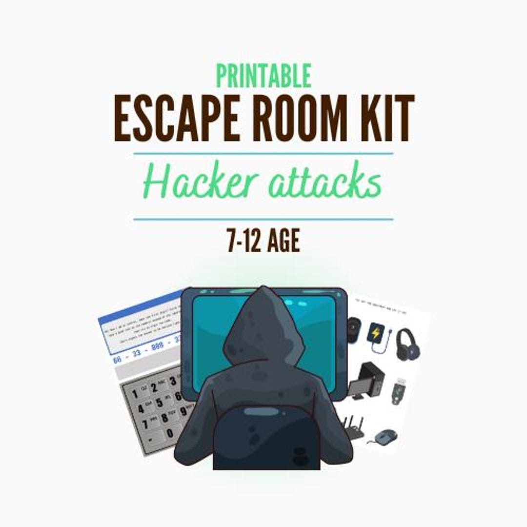 Robot Theme Game, Hacker Escape Room for Kids, Escape Game Children ...