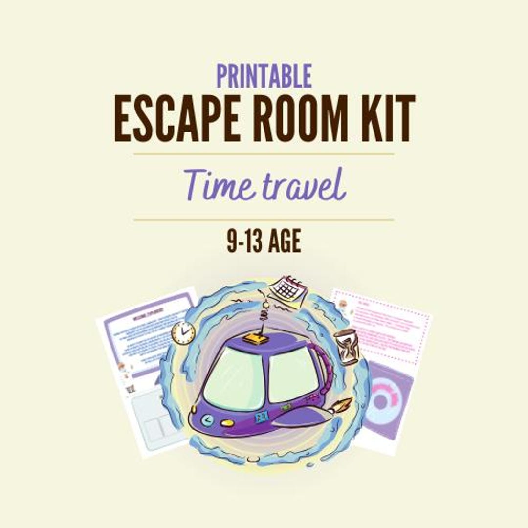 Time Travel Escape Room Kit: Family Adventure Game (printable PDF) - Etsy