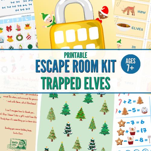 Trapped Elves Christmas Escape Room Game: Family Fun (PDF Pattern) - Etsy