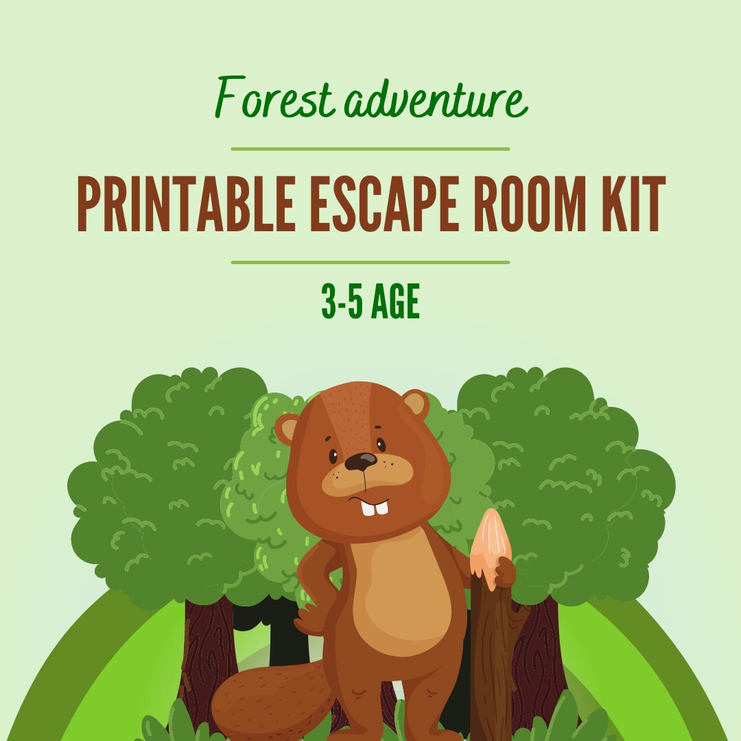 Escape Room Kit Printable Game Forest Theme for Kids Family Time ...