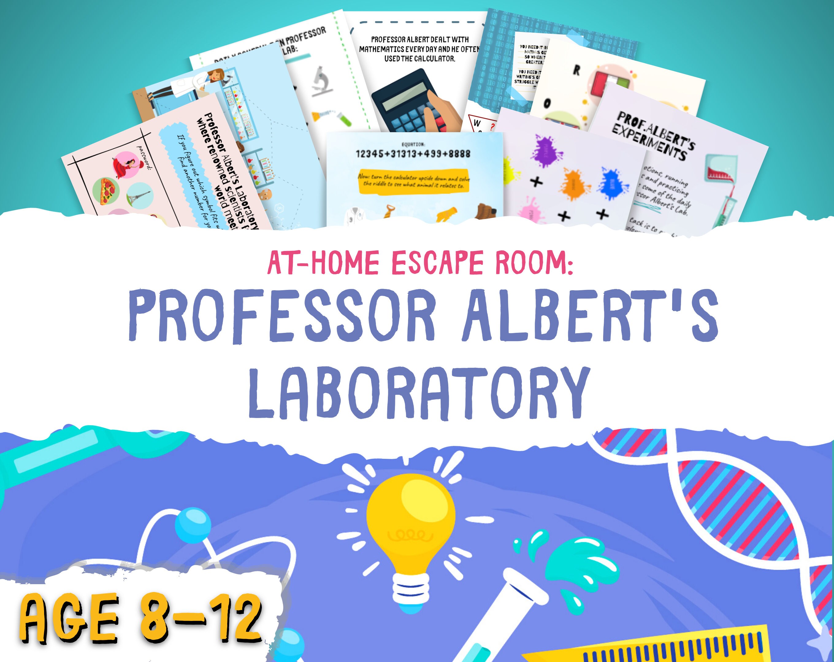 Escape Room at Home Print & Play Game Kit for Kids - Etsy