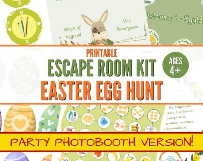 Easter Egg Escape Room Game. Printable Party Adventure Game for Kids ...