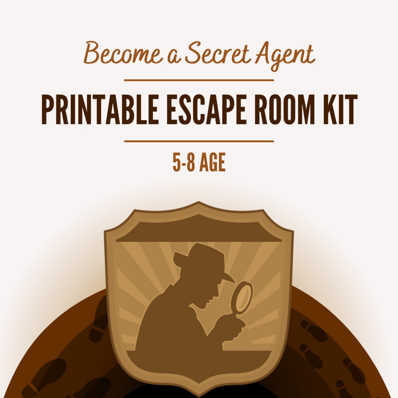 Escape Room at Home Print & Play Game Kit for Kids Detective Secret ...