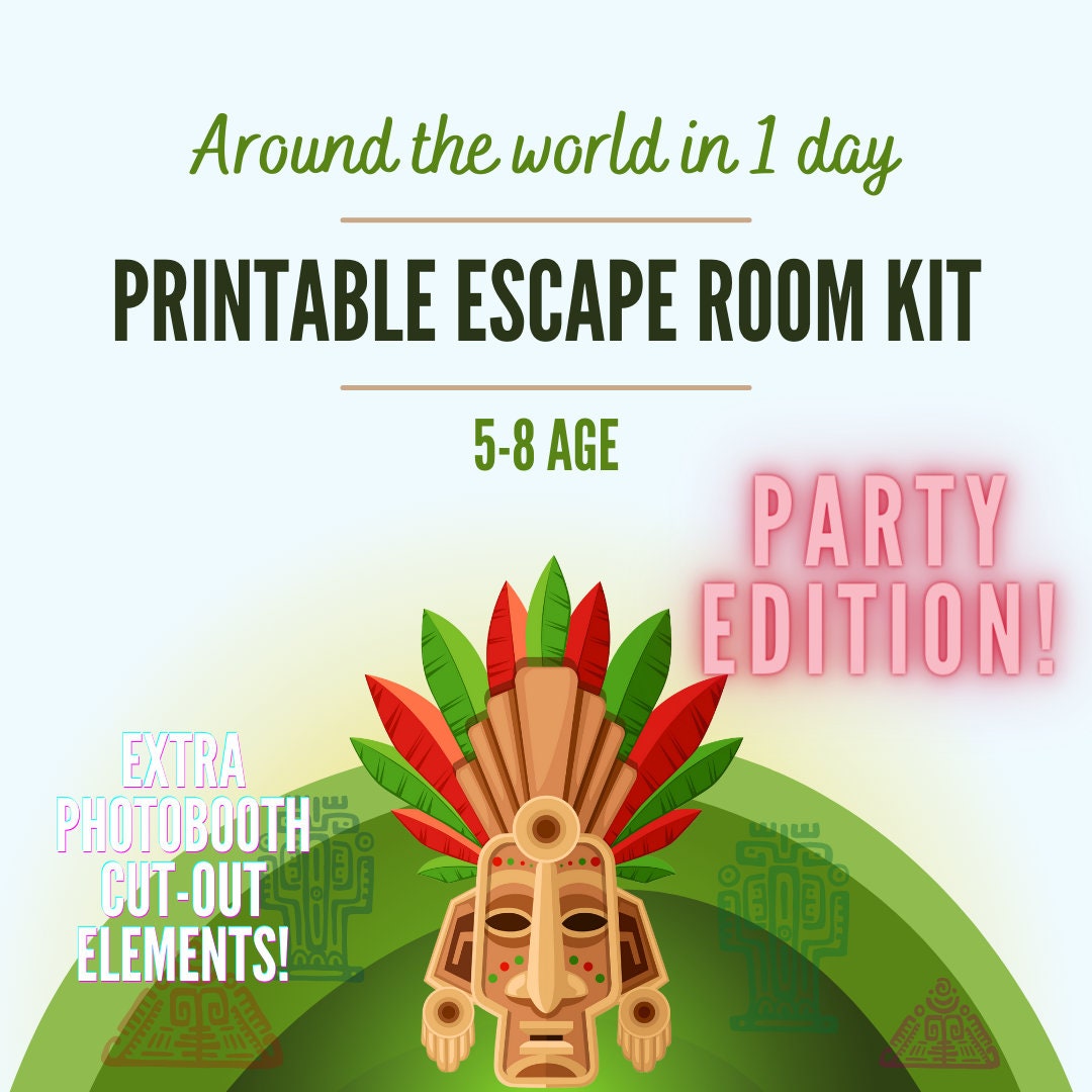Printable Escape Room Kit Party Edition Print & Play Birthday Party ...