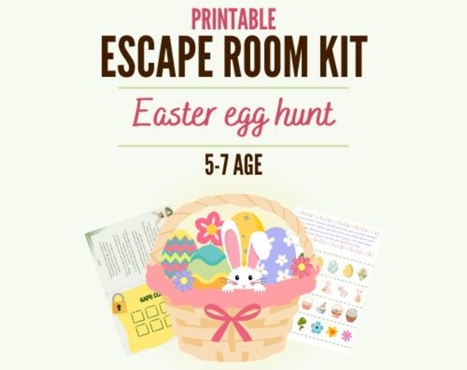 Easter Egg Escape Room Game. Printable Party Adventure Game for Kids ...