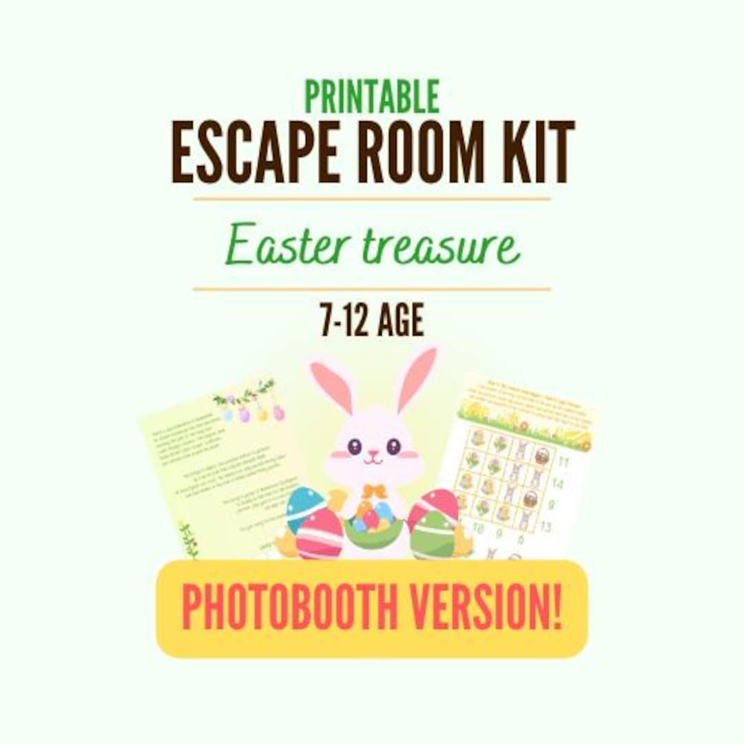 Easter Escape Room, Printable Game for Children, Easter Adventure for ...