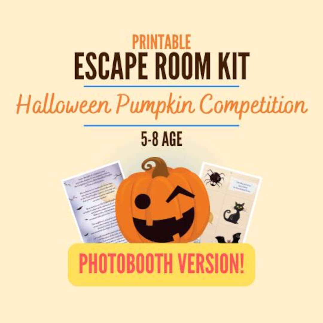 Halloween Party Game Kids Party Pumpkin Ghosts Vampires Escape Room ...