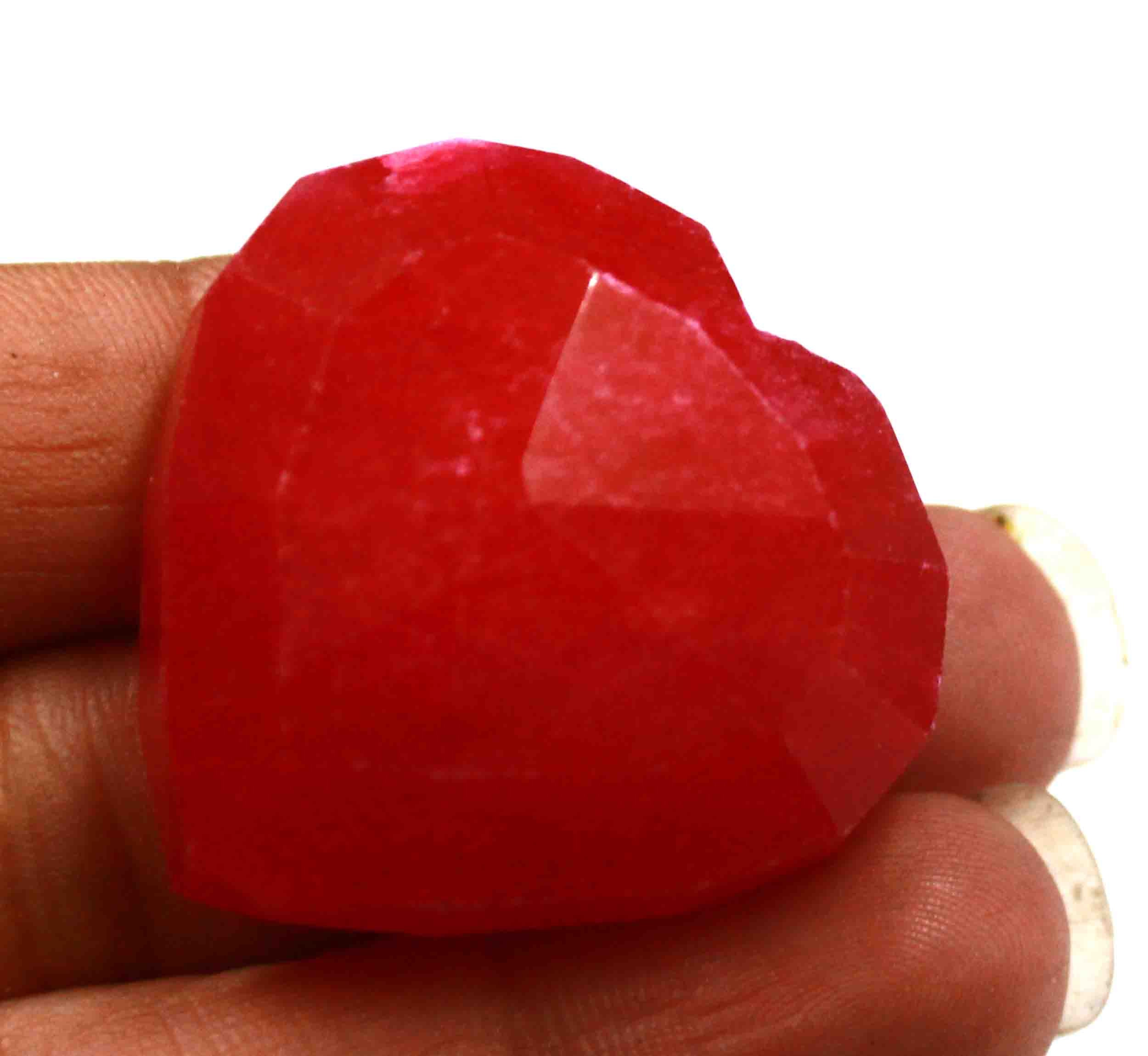 Jewelry Making 176.00 Ct Certified Natural Red Ruby Heart | Etsy