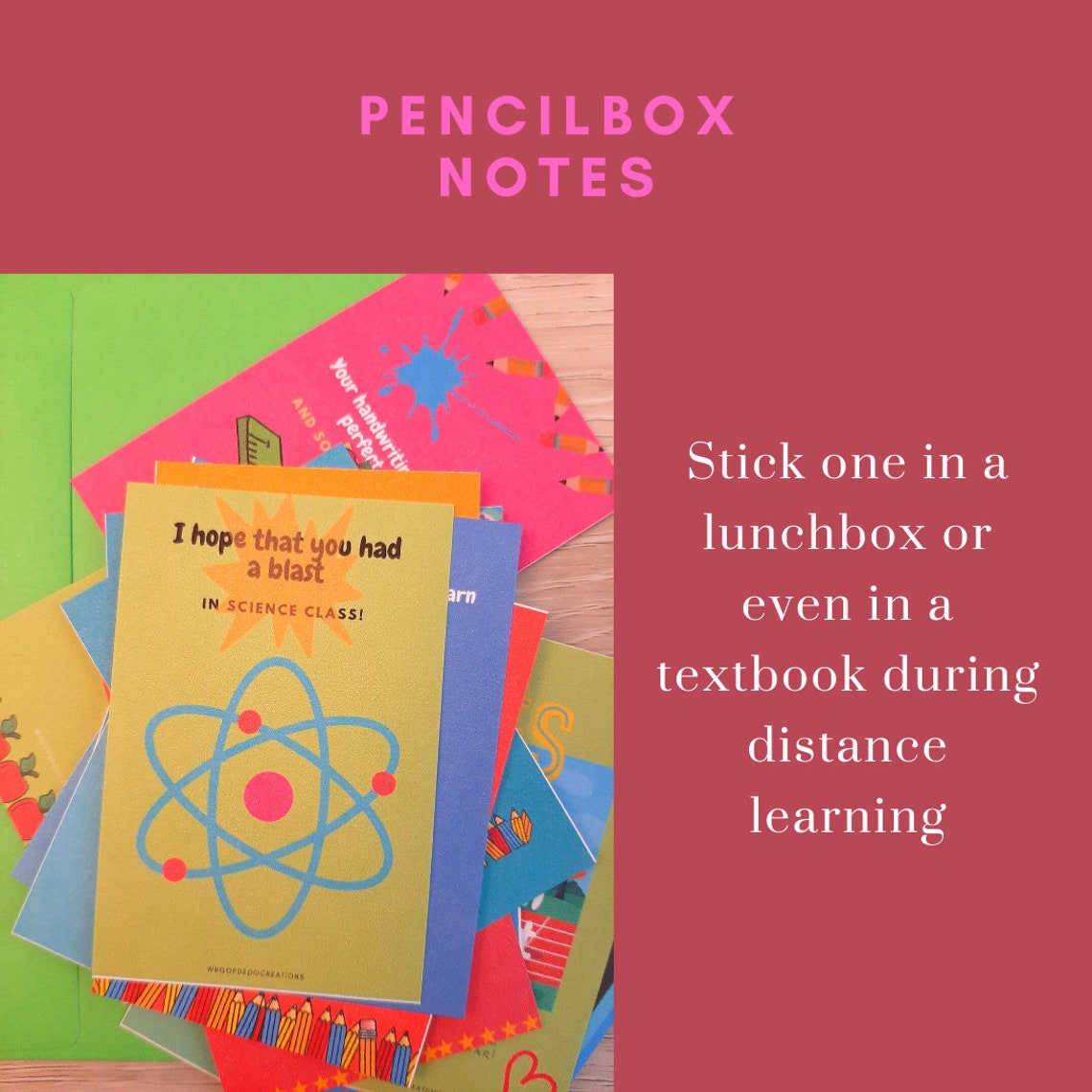 Pencilbox Notes for Kids, School, Encouragement Notes, Printable Notes ...