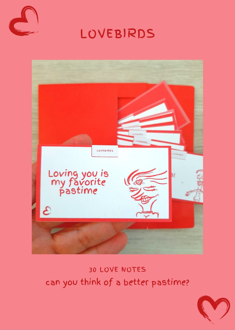 Lovebirds Bundle 3, Love Notes for Him, Anniversary, Valentines Day ...