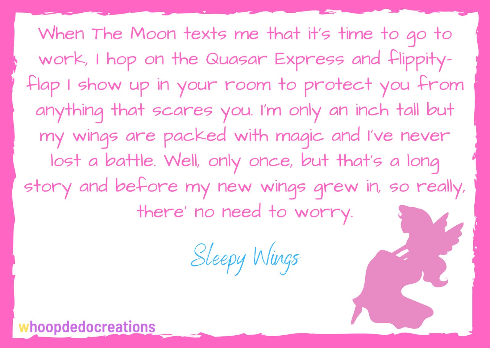 Sleepy Wings Notes for Children, Bedtime Notes, Night Time Notes ...