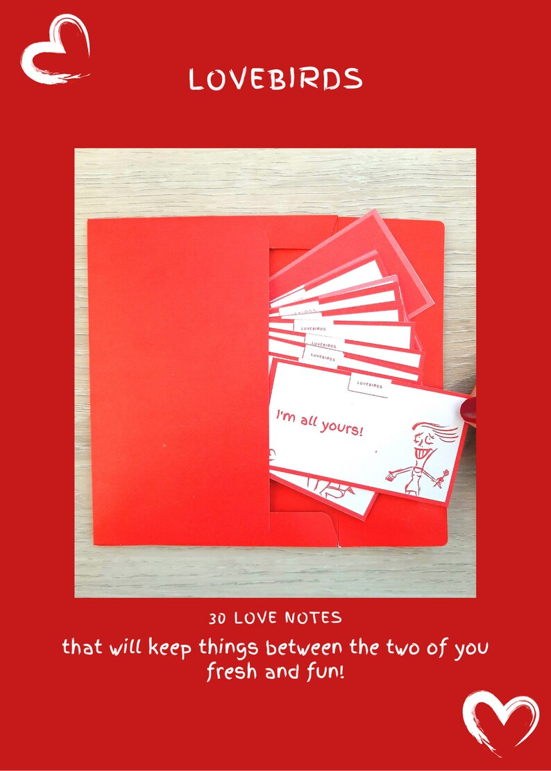 Lovebirds Bundle 3, Love Notes for Him, Anniversary, Valentines Day ...