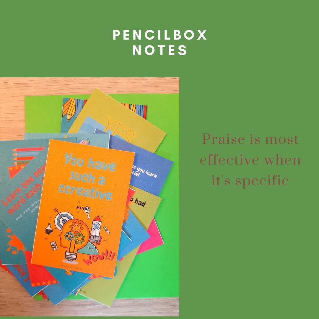 Pencilbox Notes for Kids, School, Encouragement Notes, Printable Notes ...