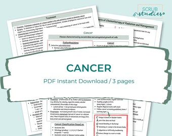 Cancer Nursing Notes - Etsy