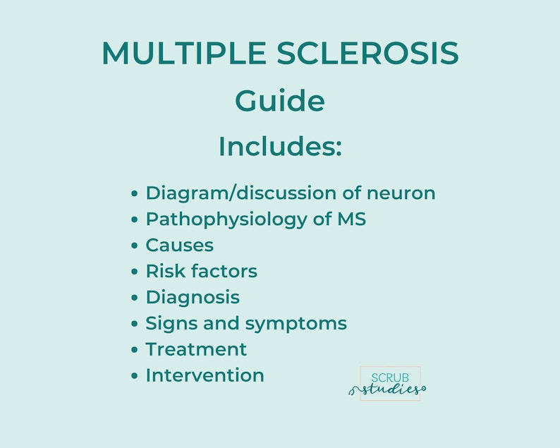 Multiple Sclerosis | Neurological Disorders | Nursing Study Guide ...