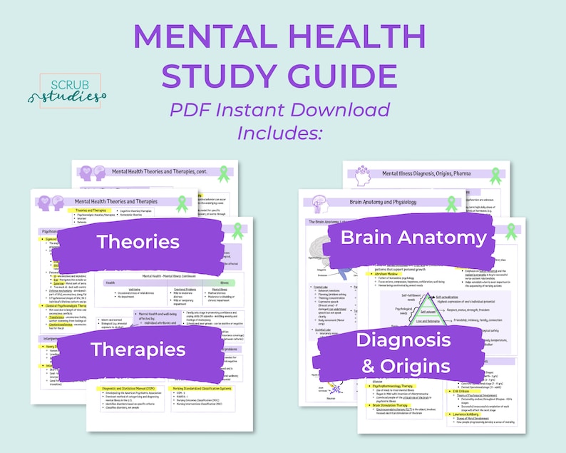 Psychiatric-mental Health Study Guide Nursing Student Study Guide ...