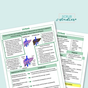 Cirrhosis Study Guide | Nursing Study Guide | Digital Download ...