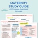 OB & Maternity Study Guide Nursing Student Study Guide Labor and ...