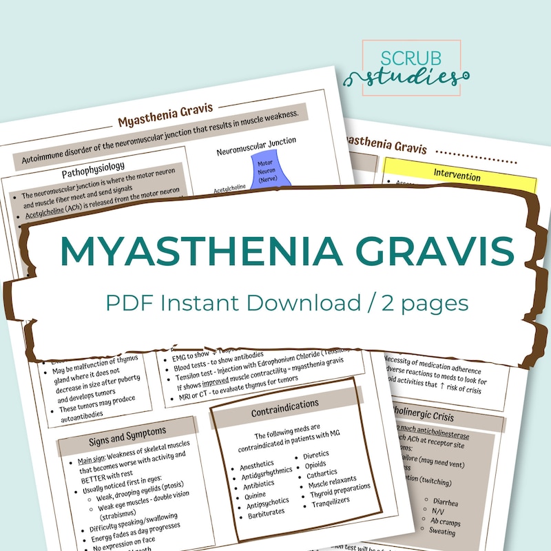 Myasthenia Gravis - Etsy