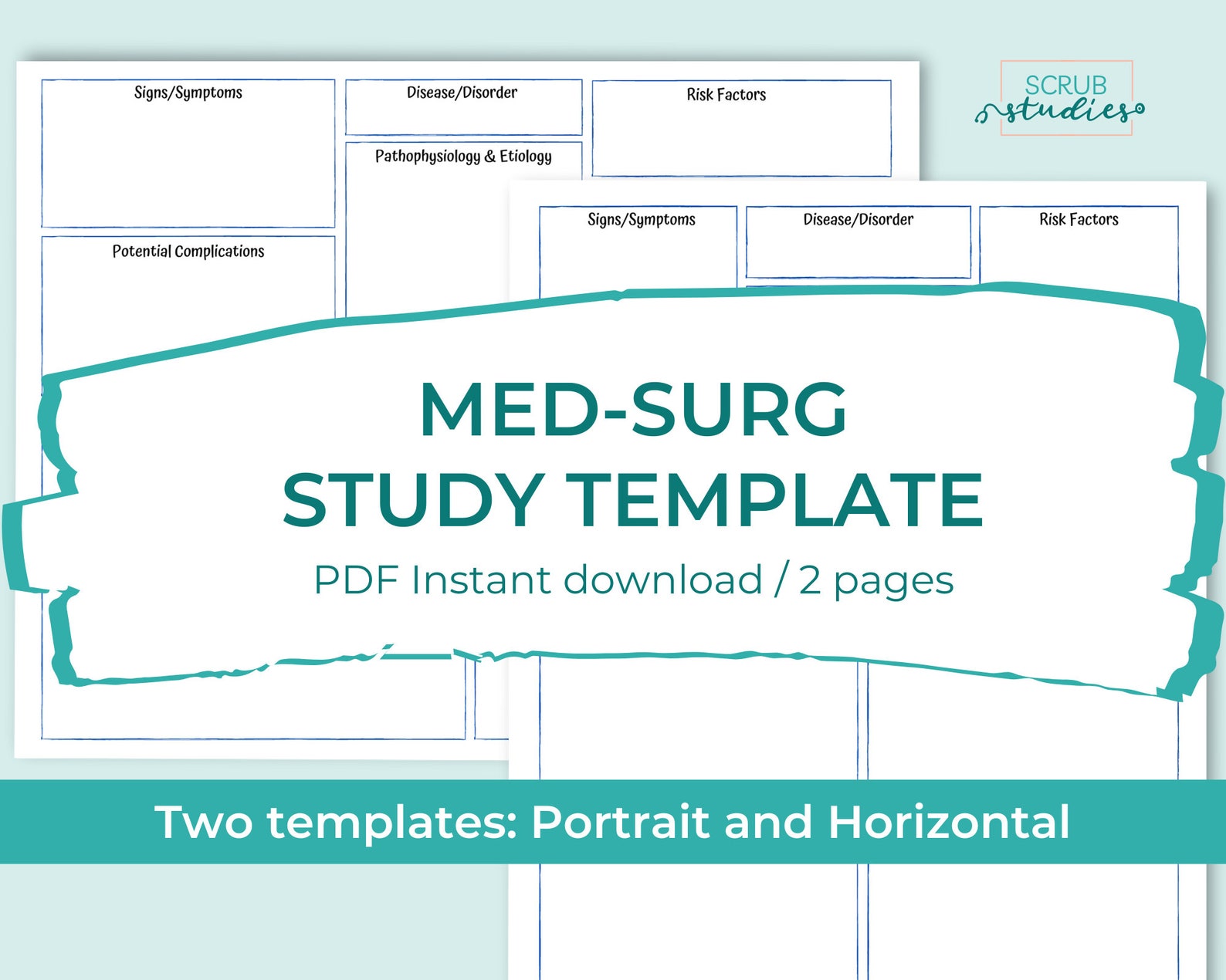 Med-surg Study Template Patho Concept Map Nursing Concept - Etsy
